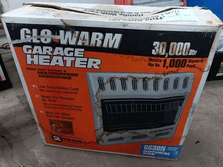 Glo Warm Natural gas garage heater 30,000 BTU in b - Hamilton-Maring ...
