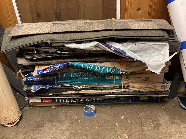 Stack of misc shingles - Hamilton-Maring Auction Group