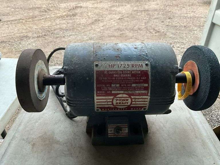Power Craft 3hp Bench Grinder - Hamilton-Maring Auction Group