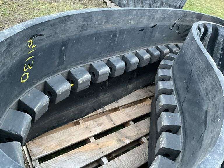 36" Wide Rubber tracks - off from 865c Cat - Hamilton-Maring Auction Group