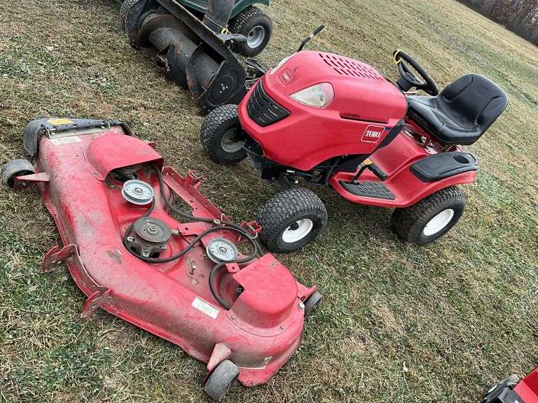 Toro lawn tractor with 48 inch deck – non-running, - Hamilton-Maring ...
