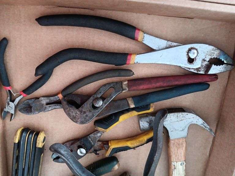 Assorted handtools – Pliers, Tin snips, Allen wren - Hamilton-Maring ...