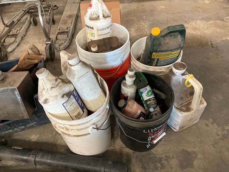 5 gallon pails w/lubes, sprays, & herbicides - Hamilton-Maring Auction ...