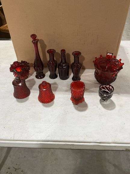 Ruby Red, Fenton, Bohemian Glass - Hamilton-Maring Auction Group