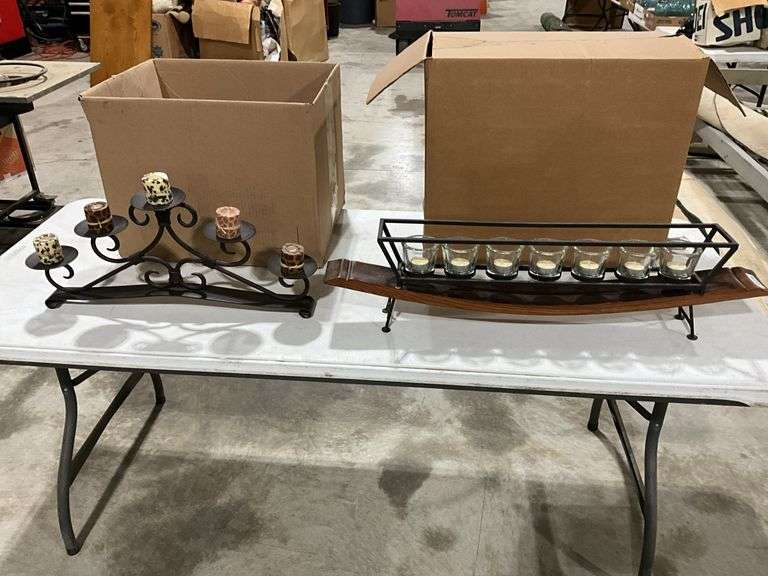 2 Candle Displays, The Bottom Base is made out of - Hamilton-Maring ...