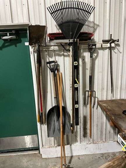 4' level, scoop shovels, potato fork, brooms, dirt - Hamilton-Maring ...