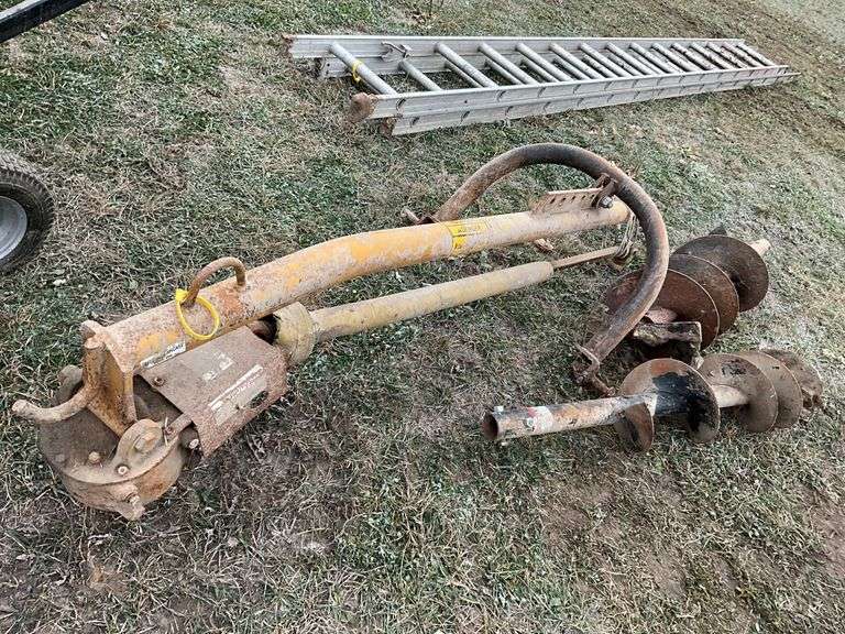 Speed Co three point post hole auger, PTO dive wit - Hamilton-Maring ...