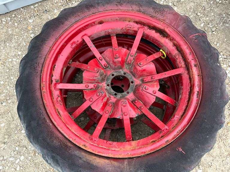 Set of rims & tires 36" - off Farmall 20 - Hamilton-Maring Auction Group