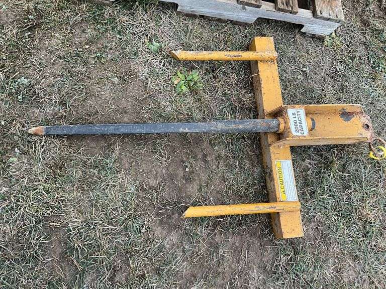 Bucket mount Bale Speer, 2000 pound capacity - Hamilton-Maring Auction ...