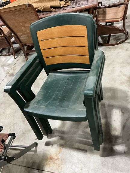 3 Stackable Lawn Chairs - Hamilton-Maring Auction Group