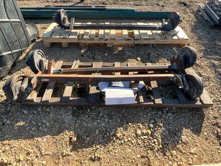 (2) 5200K Torsion axles, 8 bolt hubs - Hamilton-Maring Auction Group
