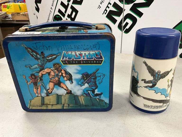 1983 Aladdin Master Of Universe Lunch Box w/ Therm - Hamilton-Maring ...