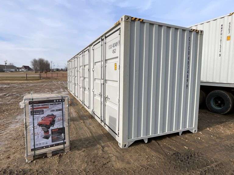 40ft High Cube Multi-Door Container - (4) open side doors, (1) end door ...