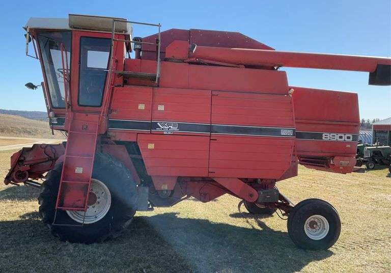 White 8900 Combine, 4983 Hours Showing, Hydro, Perkins Diesel, Sn ...