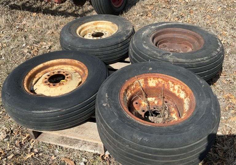 (4) 6 Bolt Implement Rims With Tires, Various Condition - Hamilton ...