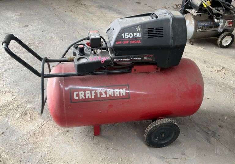 Sears Craftsman 6 Hp 33 Gallon Air Compressor Coast Sears Shop Air