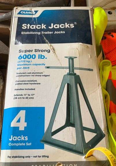 (4) 6000 pounds Stack Jack, jack stands - Hamilton-Maring Auction Group