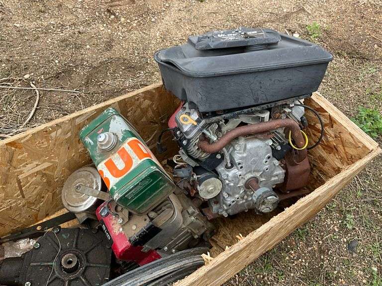 Wood Crate of Gas Powered Motors - Hamilton-Maring Auction Group