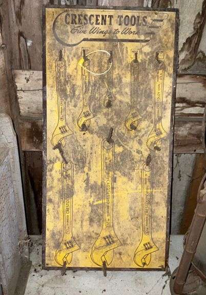 Crescent tools, tool display - Hamilton-Maring Auction Group