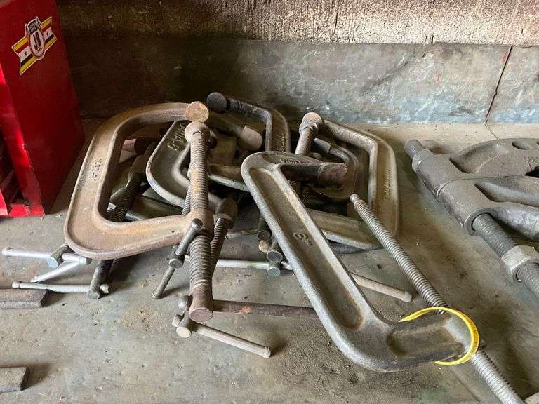 Assortment of Large 8" C Clamps - Hamilton-Maring Auction Group