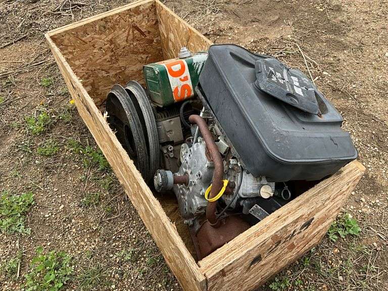 Wood Crate of Gas Powered Motors - Hamilton-Maring Auction Group
