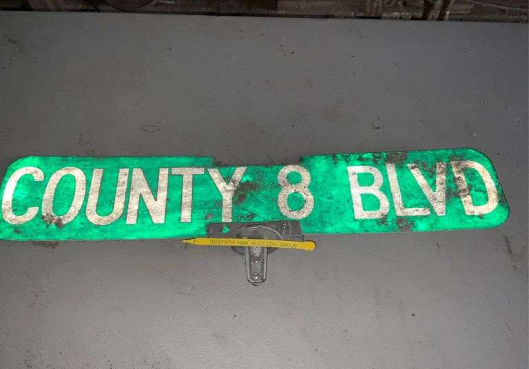 County 8 Boulevard Rd. sign - Hamilton-Maring Auction Group