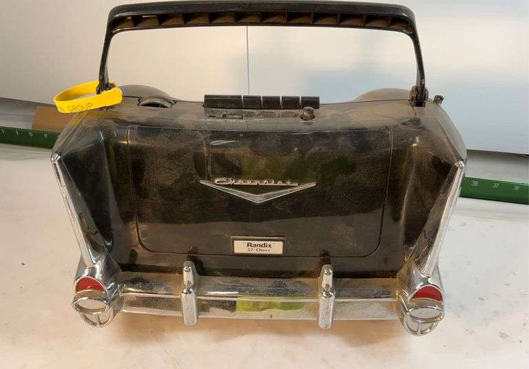 Battery powered 1957 Chevrolet portable am/fm radio with cassette ...