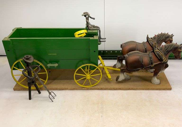 Custom horse team and wagon - Hamilton-Maring Auction Group