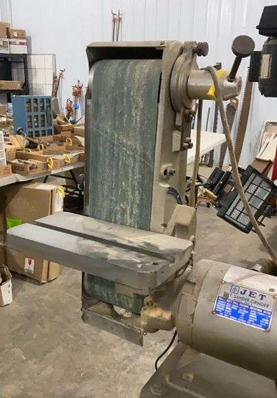 Jet Belt Sander/ Grinder Model JSG-8, 6"x48" Belt, 6" x 5 7/8" Wheel ...