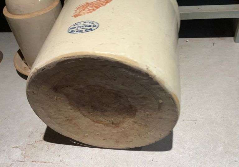 Red Wing Large Wing Crock #5 - Has Chips - Hamilton-Maring Auction Group