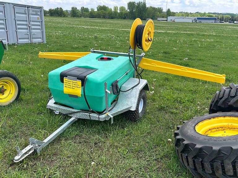 110 Gallon Sprayer, Pull Type, 12' Booms, 12v Pump, Spray Wand With ...