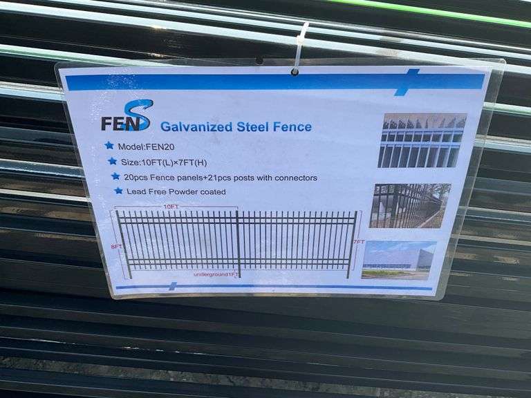 LIGHT DAMAGE - 2024 FENS Fencing - OTY of (20) 10ft x 7ft - Hamilton ...