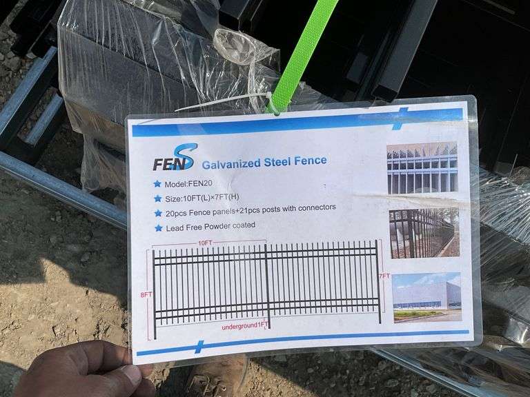 LIGHT DAMAGE - 2024 FENS Fencing - OTY of (20) 10ft x 7ft - Hamilton ...