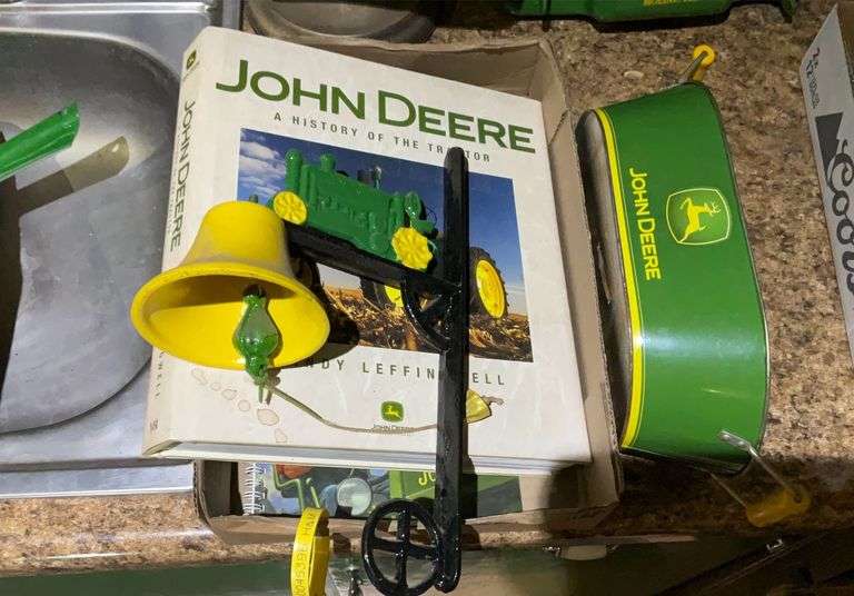 John Deere bell, JD bucket, "History of the John Deere Tractor" book ...