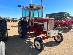 International 656 Gas Tractor, WF, 2 Hyds., 3pt, PTO, Hiniker Cab ...