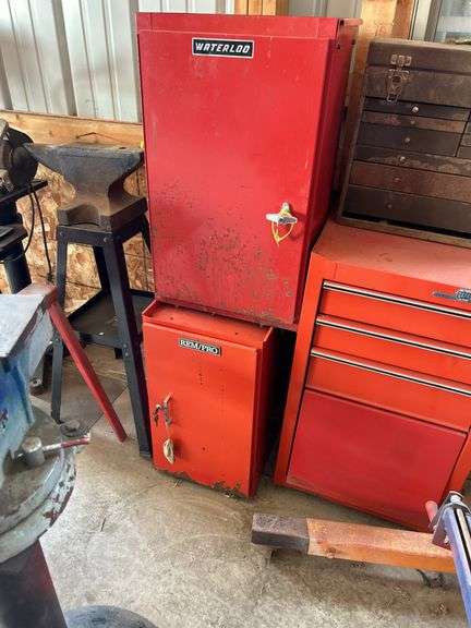 (2) Waterloo tool box side cabinets, 11x18.5x28.5, 15x16x26 - Hamilton ...