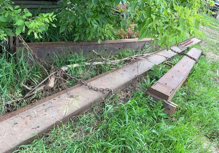 (2) 9' lifting beams, 30+ ft. I-Beam - Hamilton-Maring Auction Group