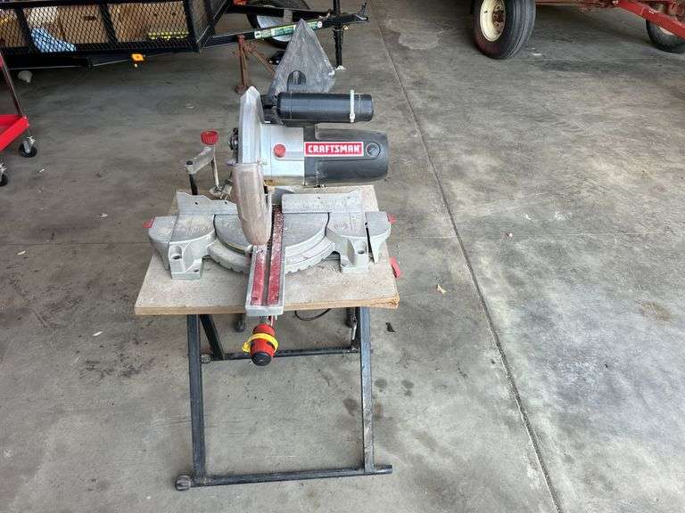 Craftsman Laser Trac miter box, work mover roller stand - Hamilton ...
