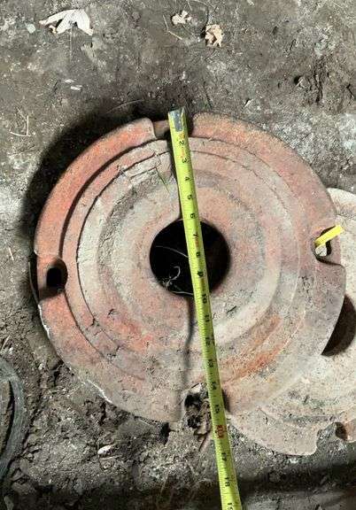 2 compact tractor wheel weights - Hamilton-Maring Auction Group