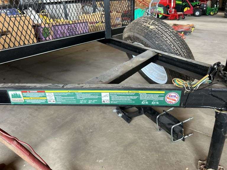 Great Timber Trailers, 7x12 open utility trailer, rear ramp, side ramps ...