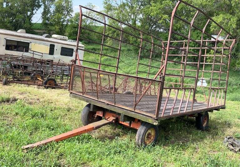 16' bale rack with Bradford 6 ton running gear - Hamilton-Maring ...