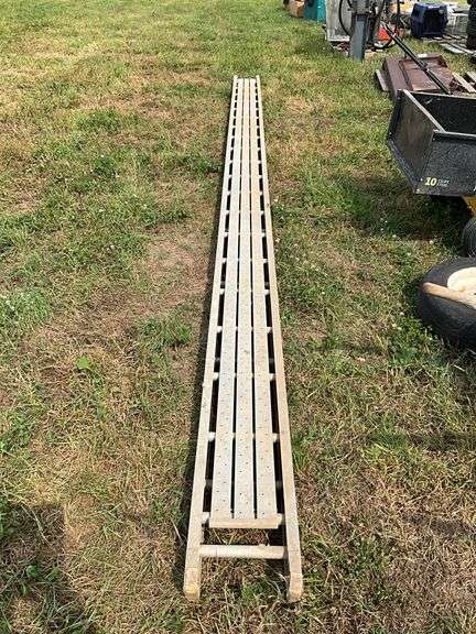 Aluminum Scaffolding Plank, 20' Long - Hamilton-Maring Auction Group