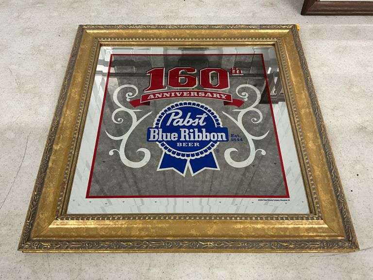Pabst Blue Ribbon 160th Anniversary Hanging Mirror - Hamilton-Maring ...