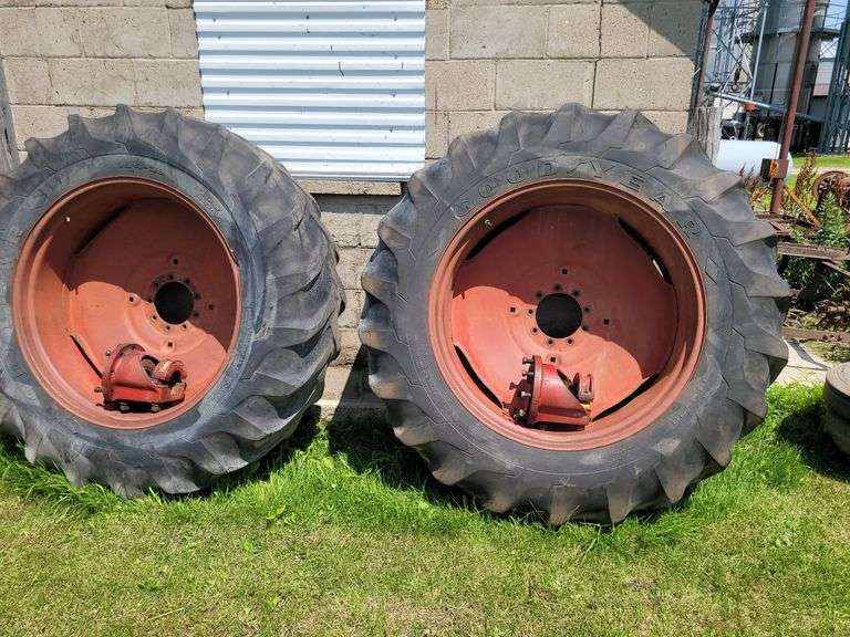 18.4x38 Duals with IH 9 Bolt Hubs, came off IH 145 - Hamilton-Maring ...
