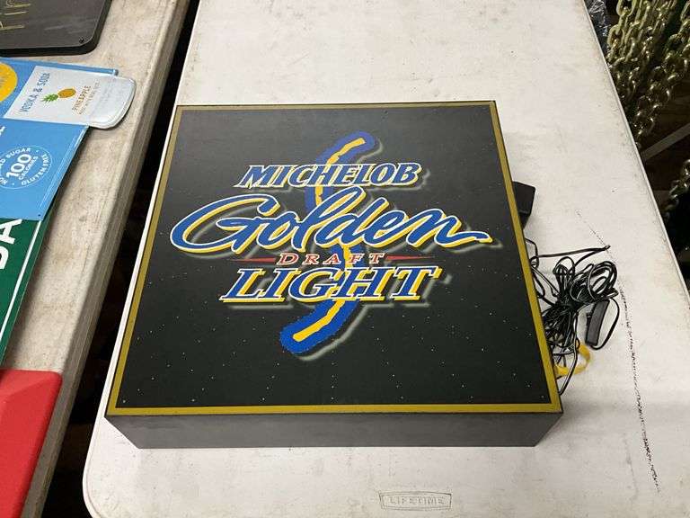 Michelob Golden Light Lighted Sign, 17 3/4" x 17 3 - Hamilton-Maring ...