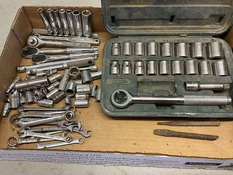 Allen 3/8" Drive Socket Set, assorted wrenches and sockets - Hamilton-Maring Auction Group