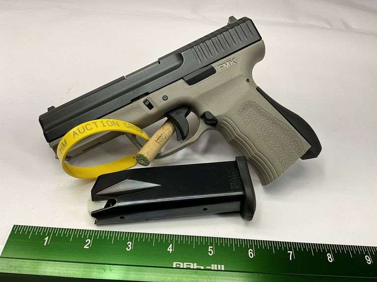 FMK 9mm pistol with magazine, serial number BTT158 - Hamilton-Maring ...