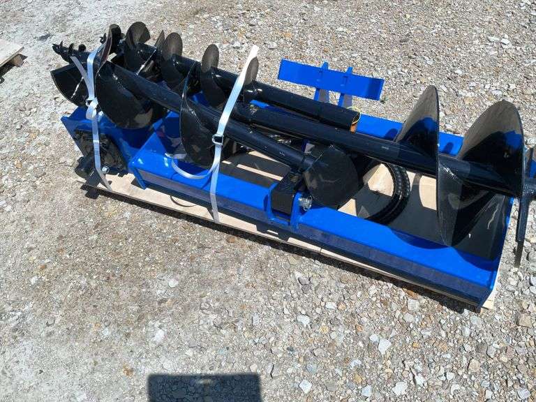 2024 GIYI Skid Steer Loader Auger & Extra Rod - 8in auger, with 12in ...