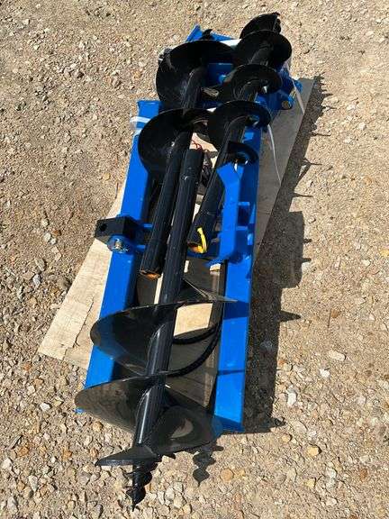 2024 GIYI Skid Steer Loader Auger & Extra Rod - 8in auger, with 12in ...