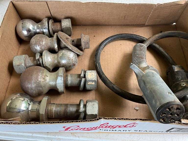 Assorted ball hitches, trailer light pigtail - Hamilton-Maring Auction ...